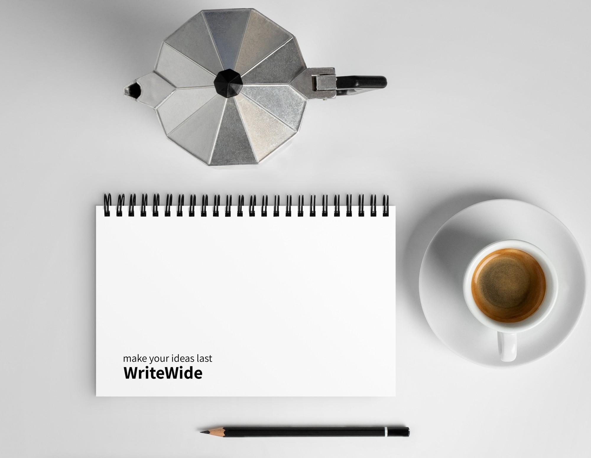 White Landscape Notebook - WriteWide