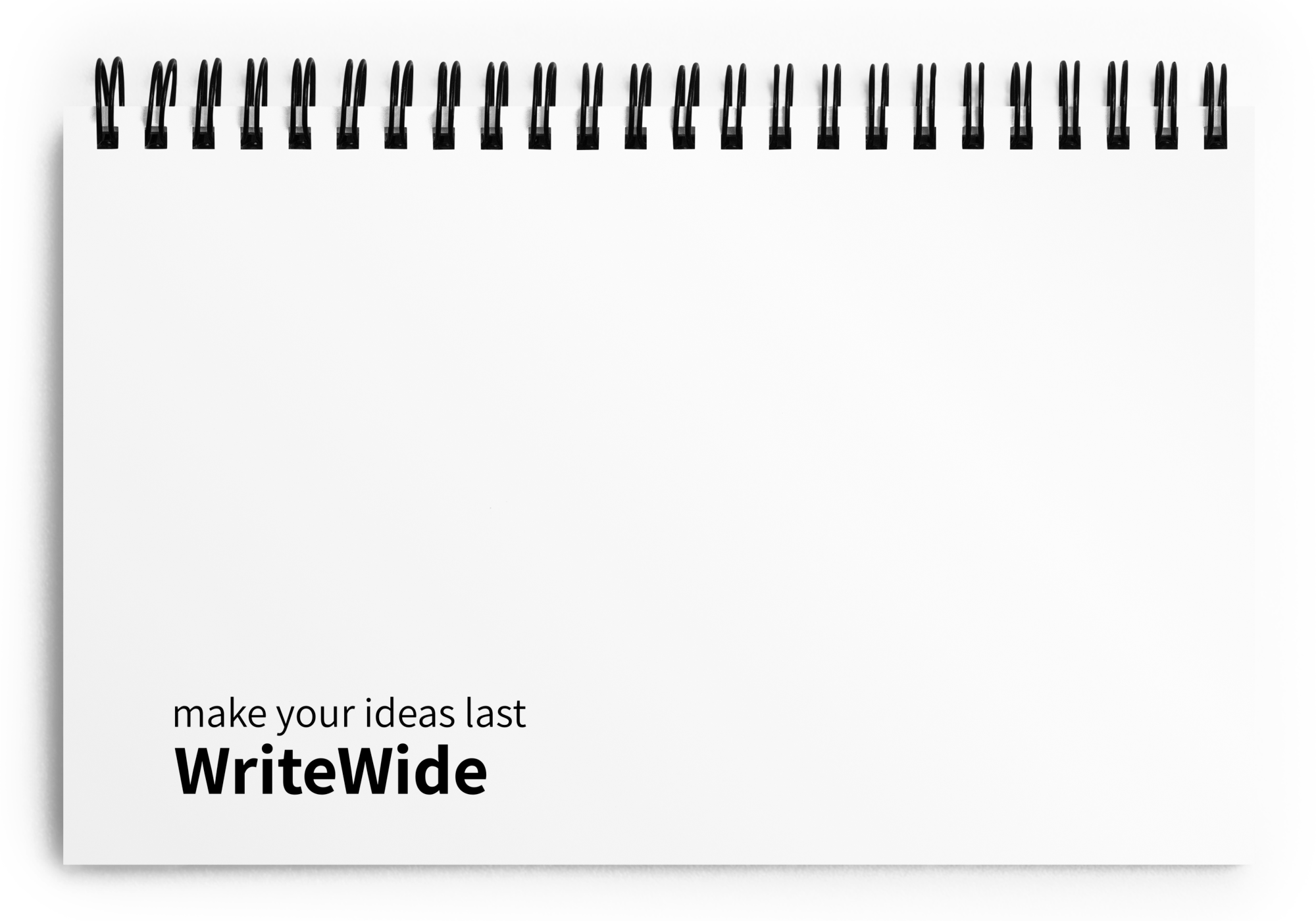 White Landscape Notebook - WriteWide